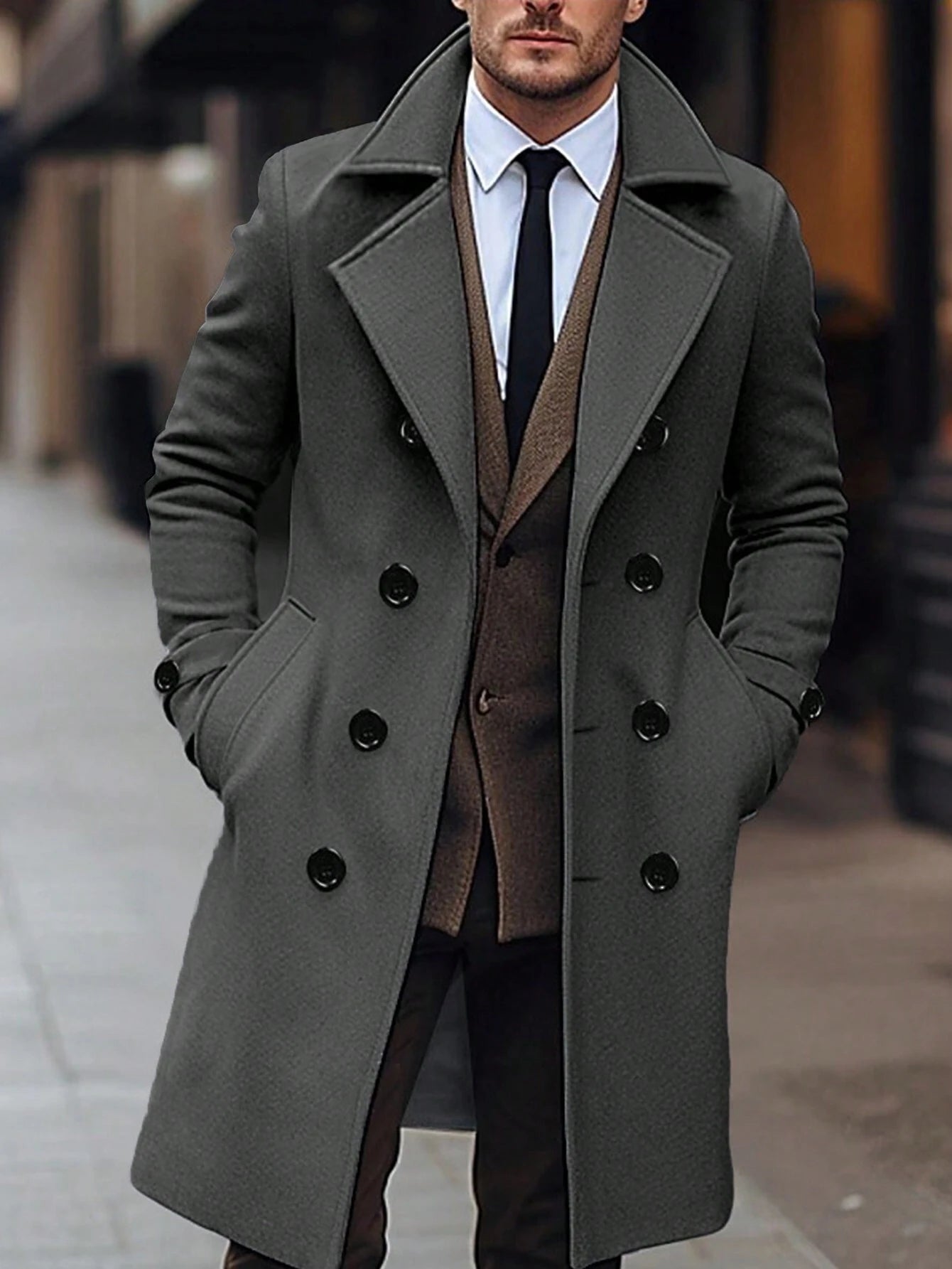 Men's Wool Blend Coat – FAVEN